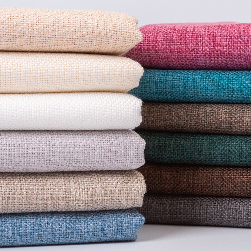 ♀﹍Sofa Fabric Thick Cotton Linen Cloth Old Coarse Cloth Pure Color ...