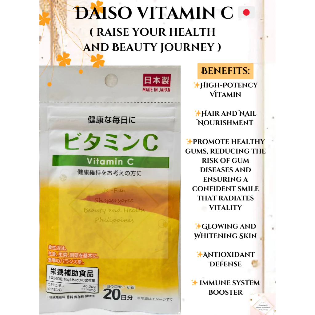 VITAMIN C JAPAN SUPPLEMENTS ( DAISO ) | Shopee Philippines