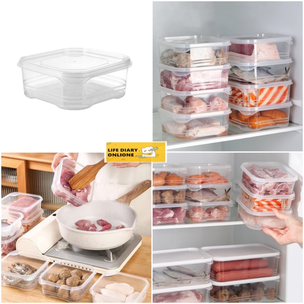 350ML Frozen Meat Compartment Box Frozen Storage Box Refrigerator ...