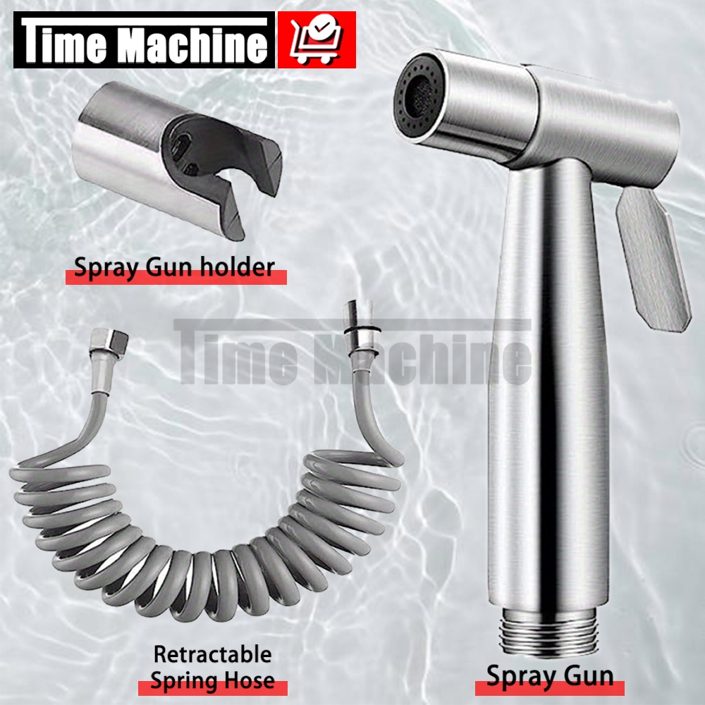 Bidet Set 304 Stainless Steel Handheld Bidet Spray Shower Set Toilet ...