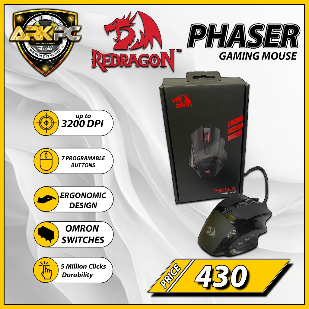 REDRAGON PHASER M609 GAMING MOUSE | Shopee Philippines