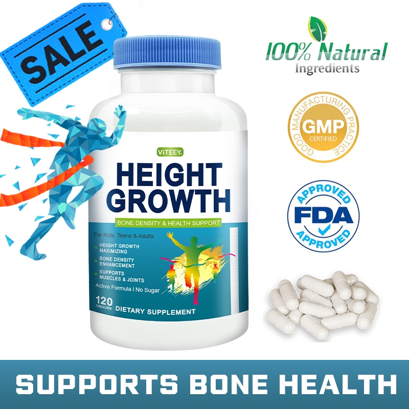Height Growth Capsules Extreme Supplement Bones Support Growth Enhancer ...