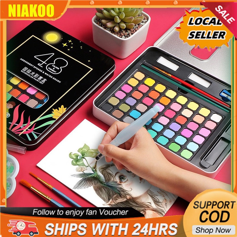 Solid Watercolor Painting Set Solid Color Watercolor Pigment Set ...