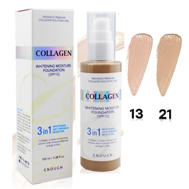 Enough Collagen 3in1 Moisturizing Foundation SPF15 Matte & Long-lasting ...
