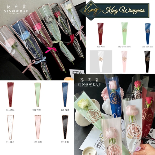 30pcs/pack Single Flower Plastic Bag Flower Wrapper | Shopee Philippines