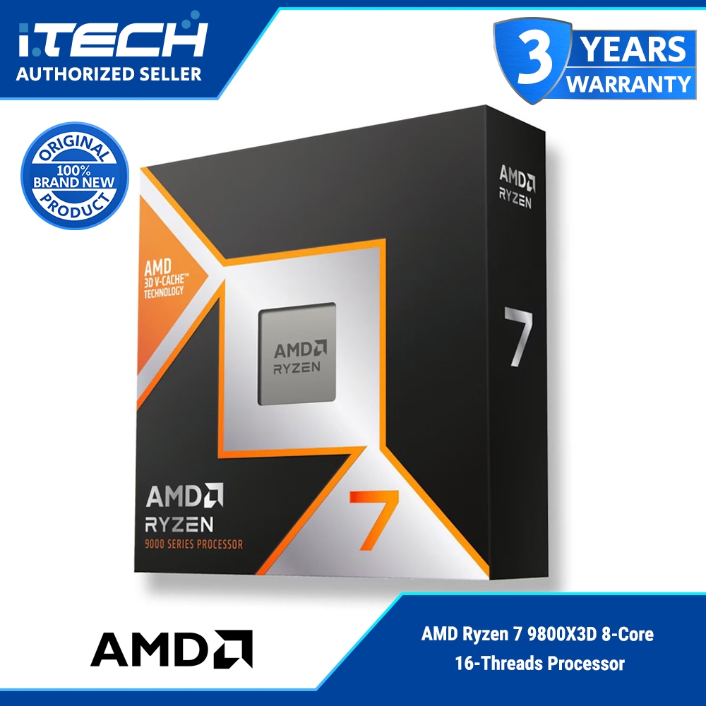 AMD Ryzen 7 9800X3D 8-Core 16-Threads Processor | Shopee Philippines