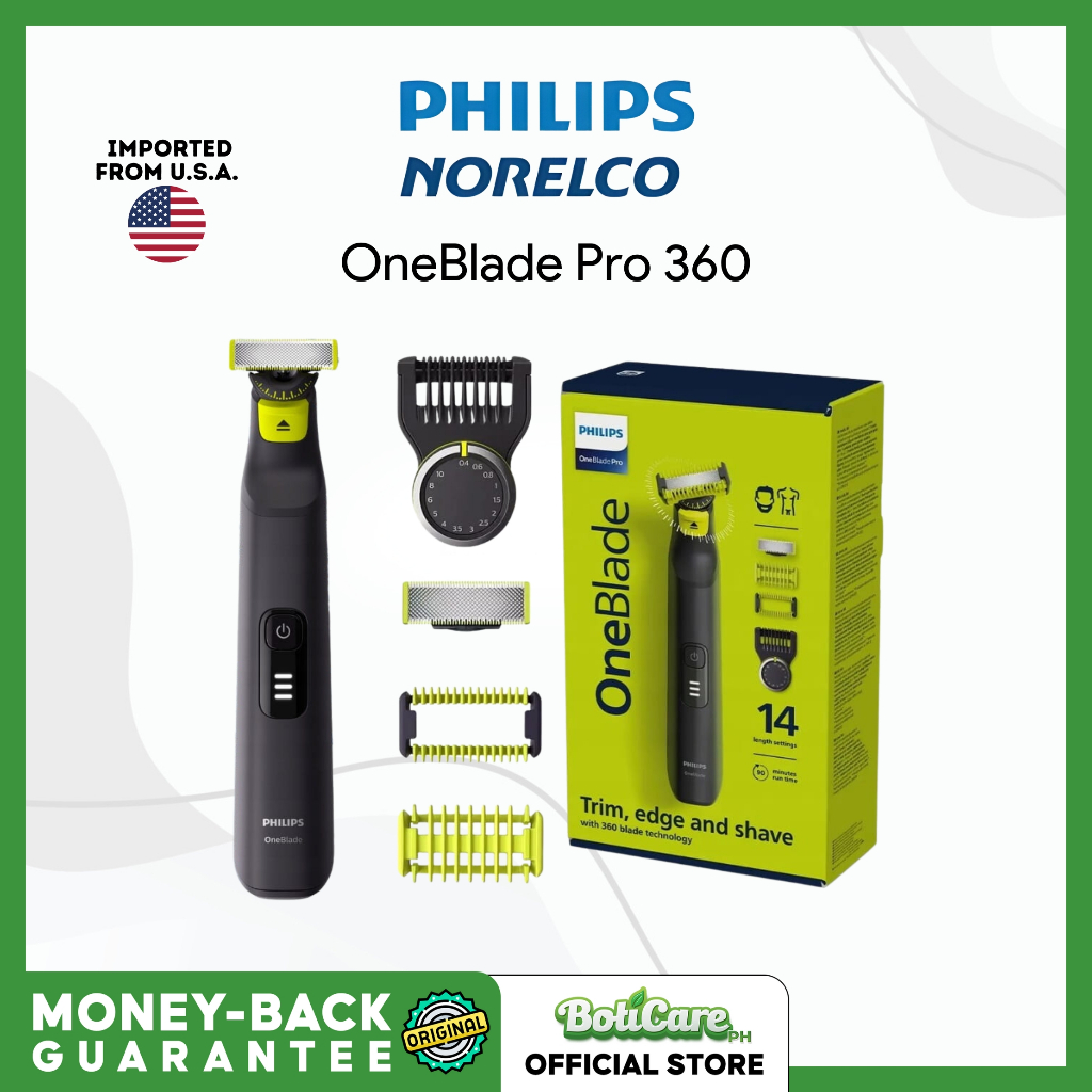 Original Philips Norelco OneBlade Pro 360 - Premium Electric Razor ...