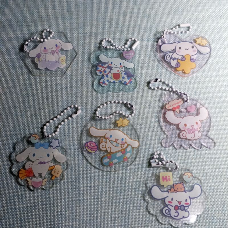 DIY GUKA TRANSPARENT STICKER KEYCHAIN SANRIO INSPIRED CINNAMOROLL ...
