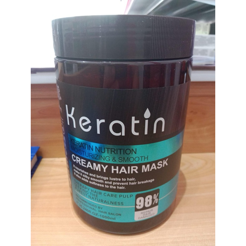 KERATIN CREAMY HAIR MASK 1000ML. | Shopee Philippines