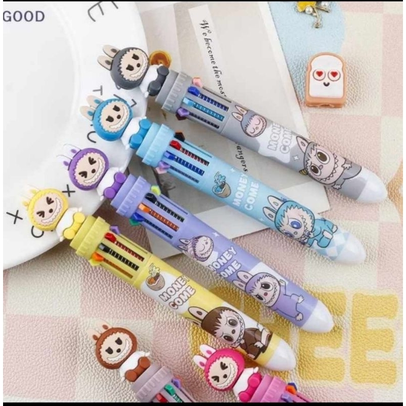 10-MULTICOLOR LABUBU Ballpen | Shopee Philippines
