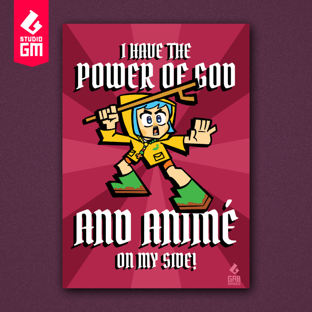 LUCE Power of God and Anime Vatican Mascot Cute Cartoon Fanart 4R Art ...