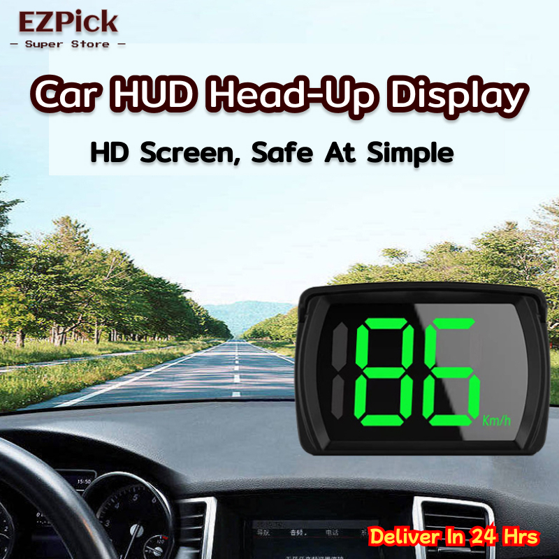 Car HUD Display km LED Digital Speedometer with GPS Large Screen ...