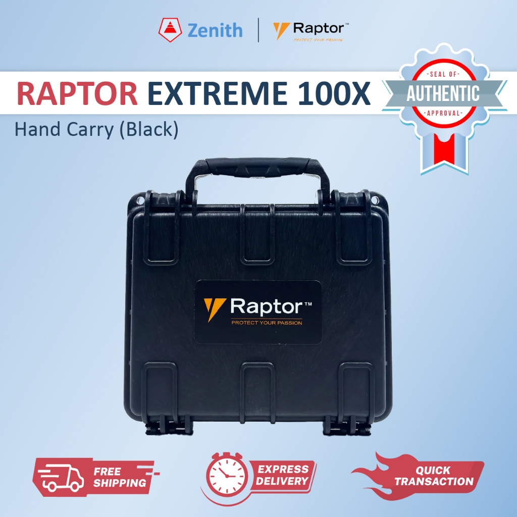 Raptor Case Extreme Hand Carry 100x Small Waterproof / Dustproof Carry ...