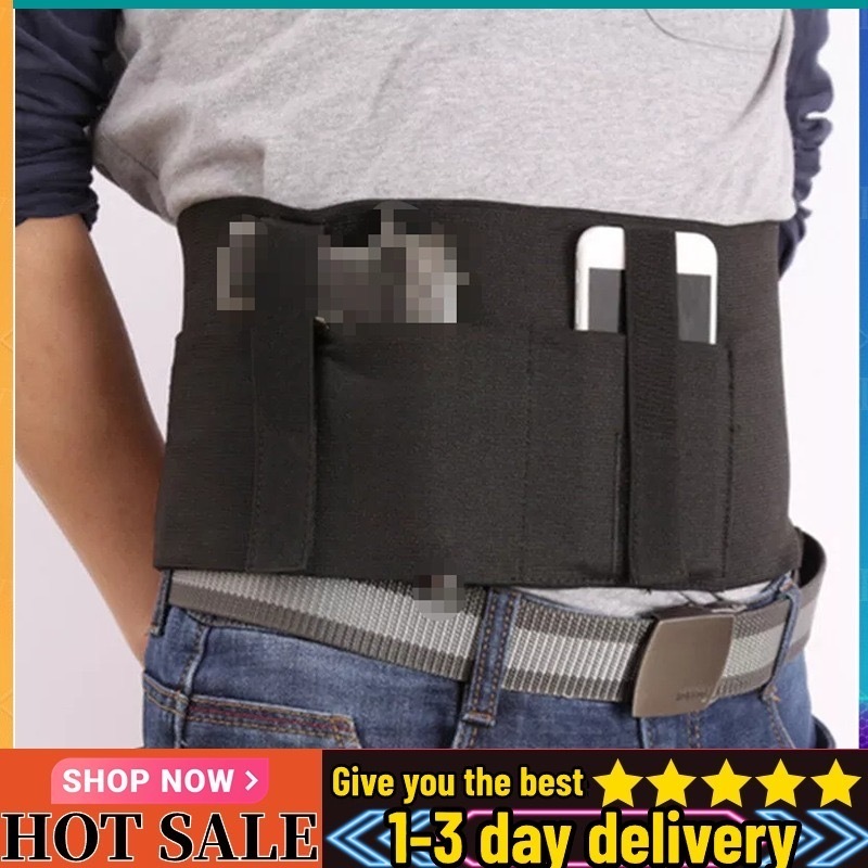 【Hot】Outdoor Invisible Elastic Belly Band Holster/Safe Durable Bag-Band ...