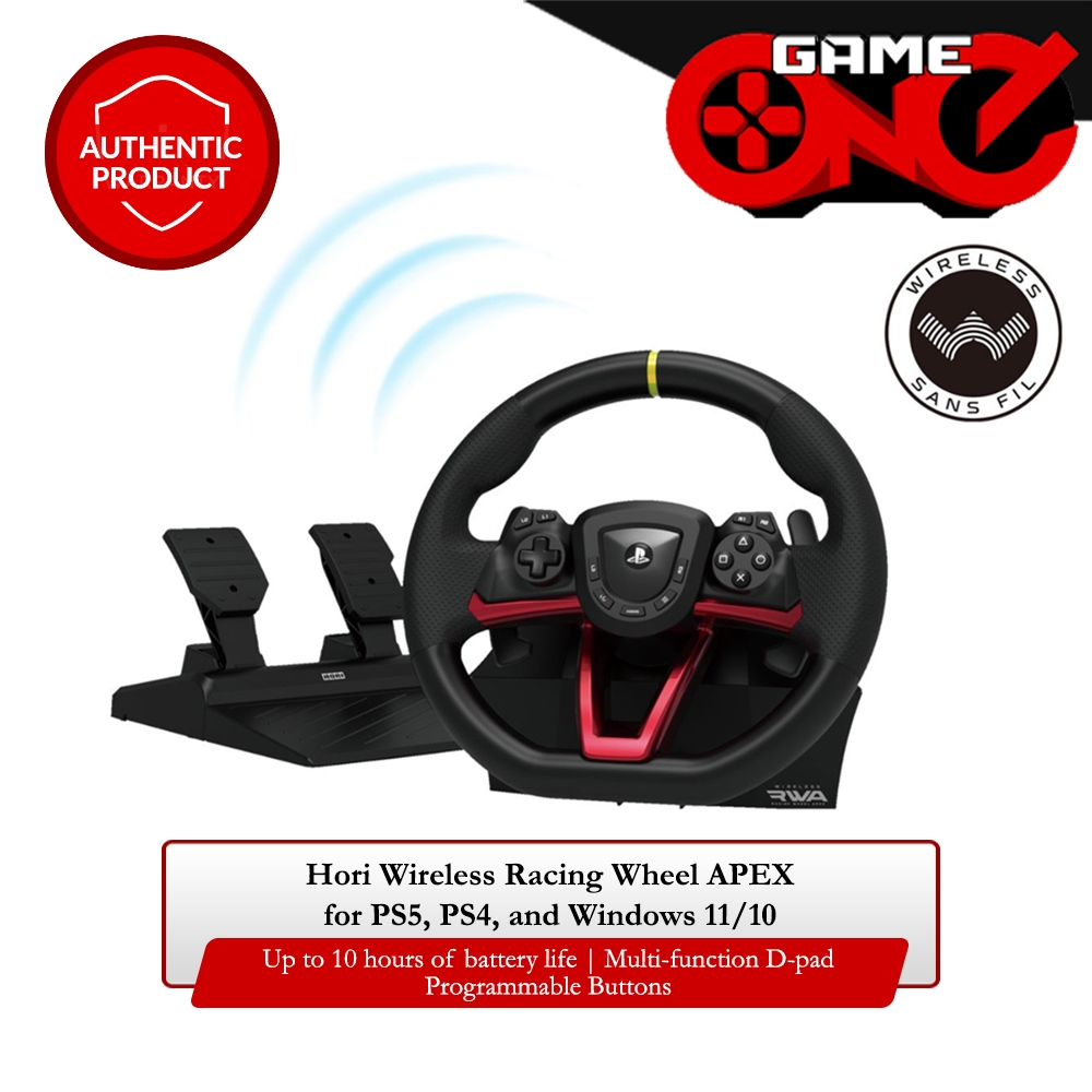 Hori Wireless Racing Wheel APEX for PS5, PS4, and Windows 11/10 | Shopee Philippines