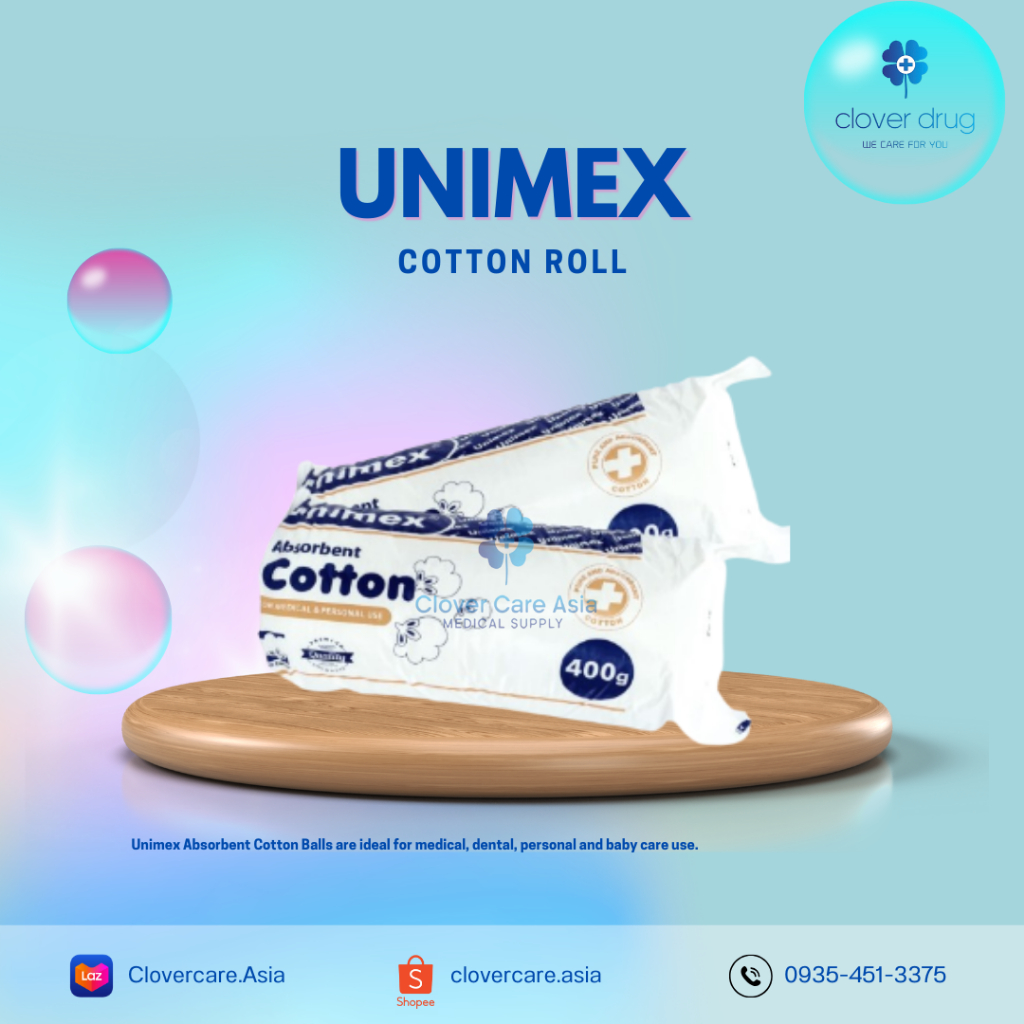 UNIMEX Cotton Balls Soft & Absorbent | Ideal for Dental & Medical Use ...