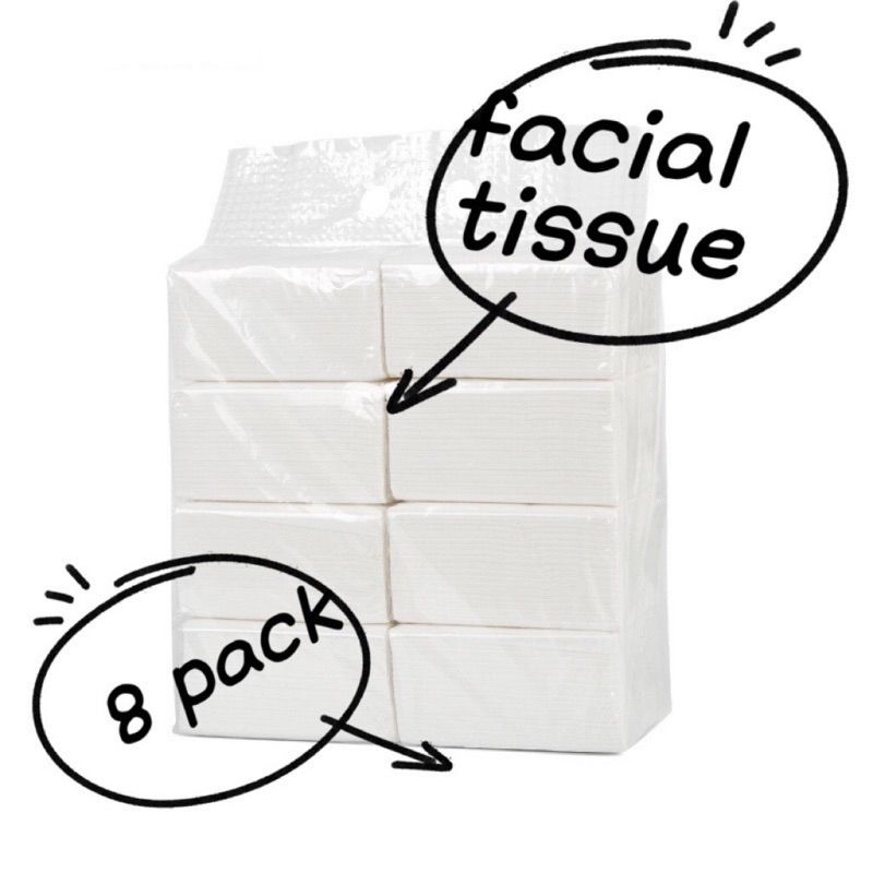 Inter-Folded Pop-up tissue, Pulls Toilet Paper/Facial Tissue 8pcs per ...