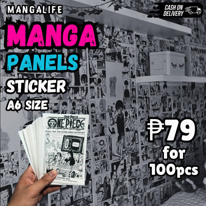 MangaLife ( ₱79 ) Anime Manga Panels Wall Decoration Art Design Sticker ...
