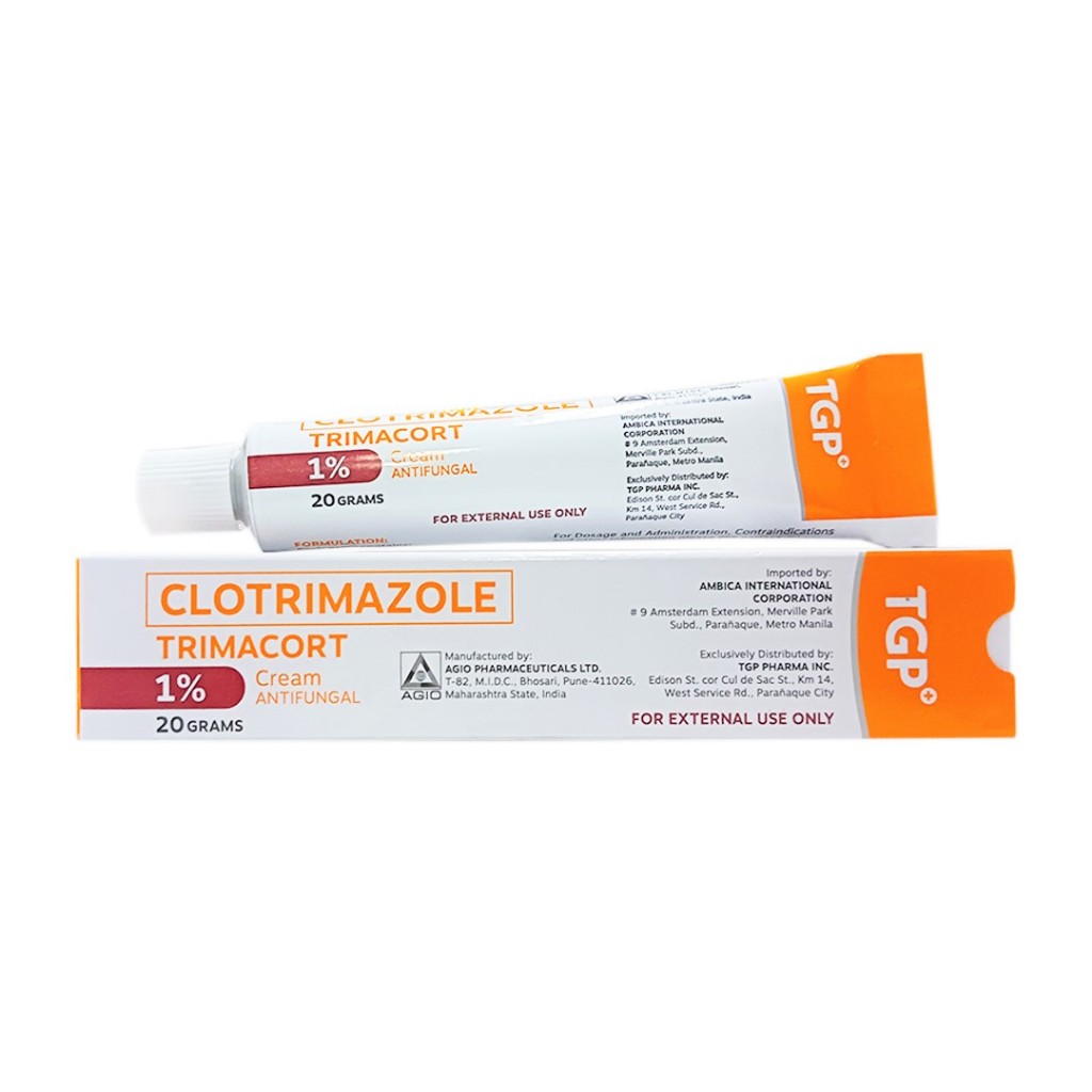 TGP Trimacort Clotrimazole 1% / 20g Cream 1 tube to treat skin & fungal ...