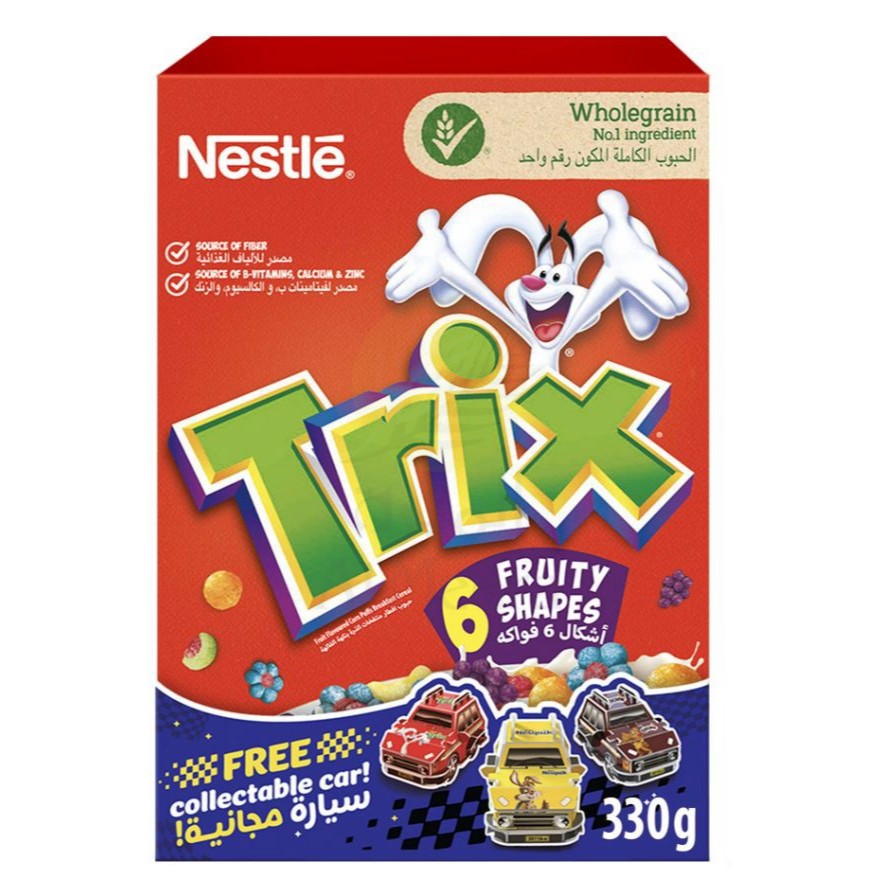 Nestle Trix 6 Fruity Shapes Corn Puffs Breakfast Cereal [330g] | Shopee ...