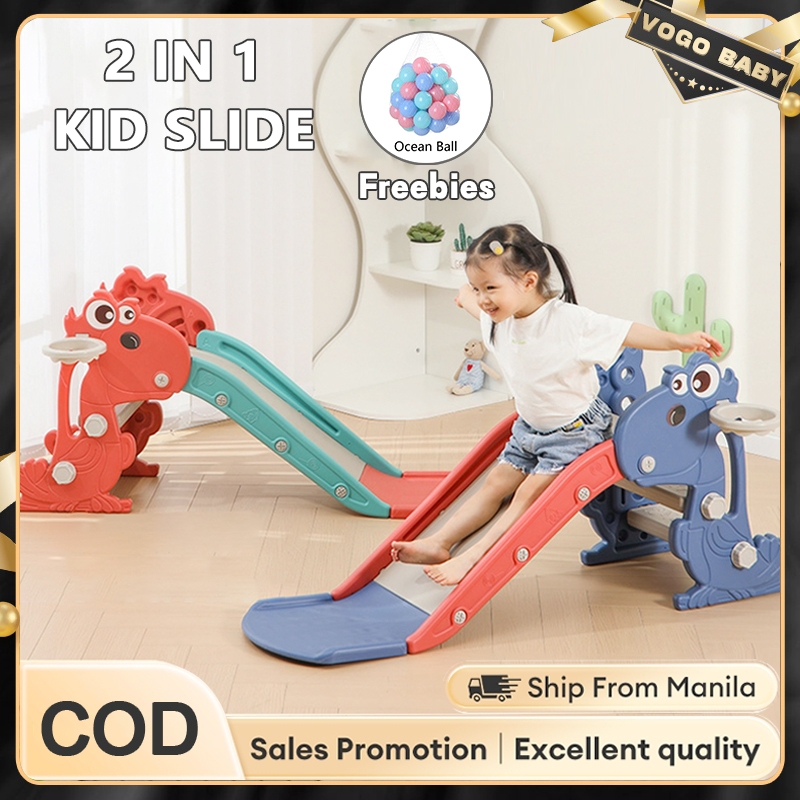 【Free balls】Slide Toys Children Castle Kids Indoor basketball ...