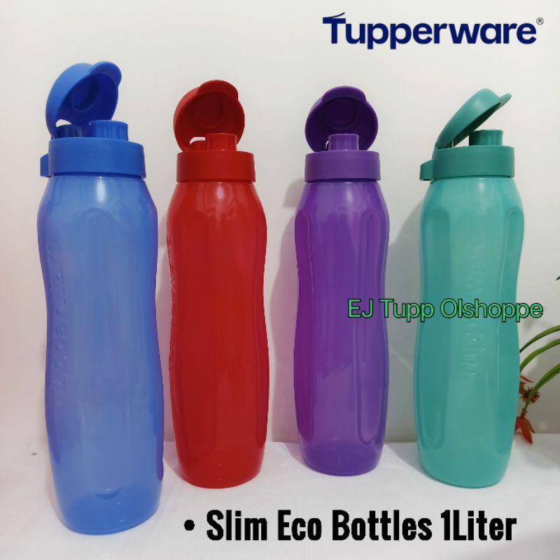Original Tupperware Slim Eco Bottle 1Liter | Shopee Philippines