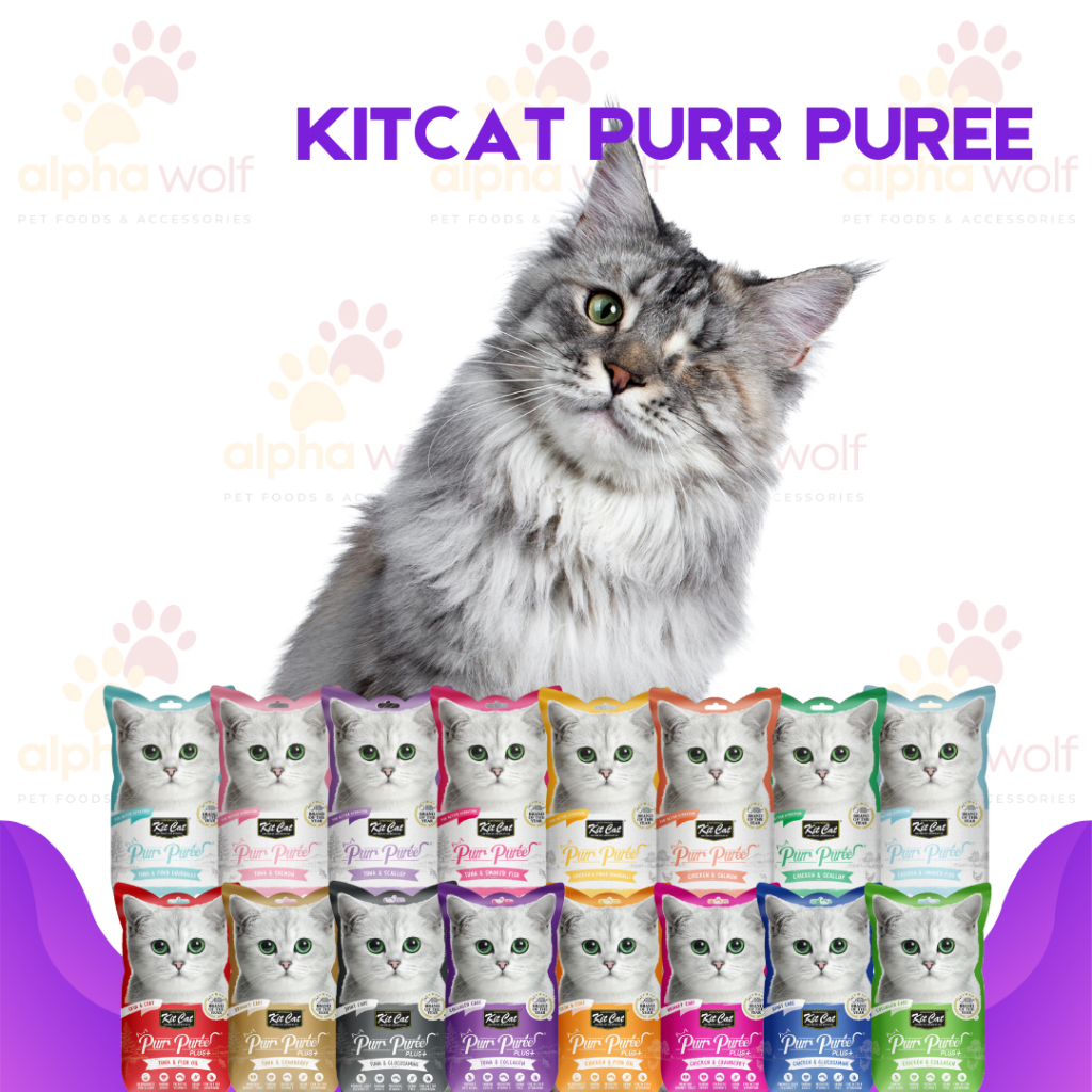 Kit Cat Purr Puree and Purr Puree Plus 4 Sticks Cat Treat | Shopee ...