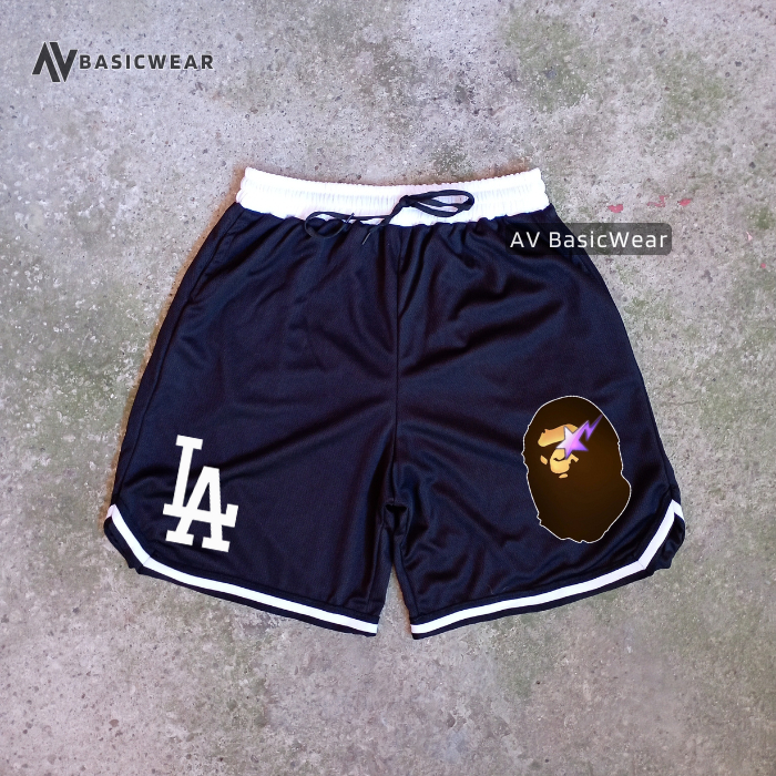 LA Bape Drifit Fashion Short Unisex for Men Women Taslan Urban Corduroy ...