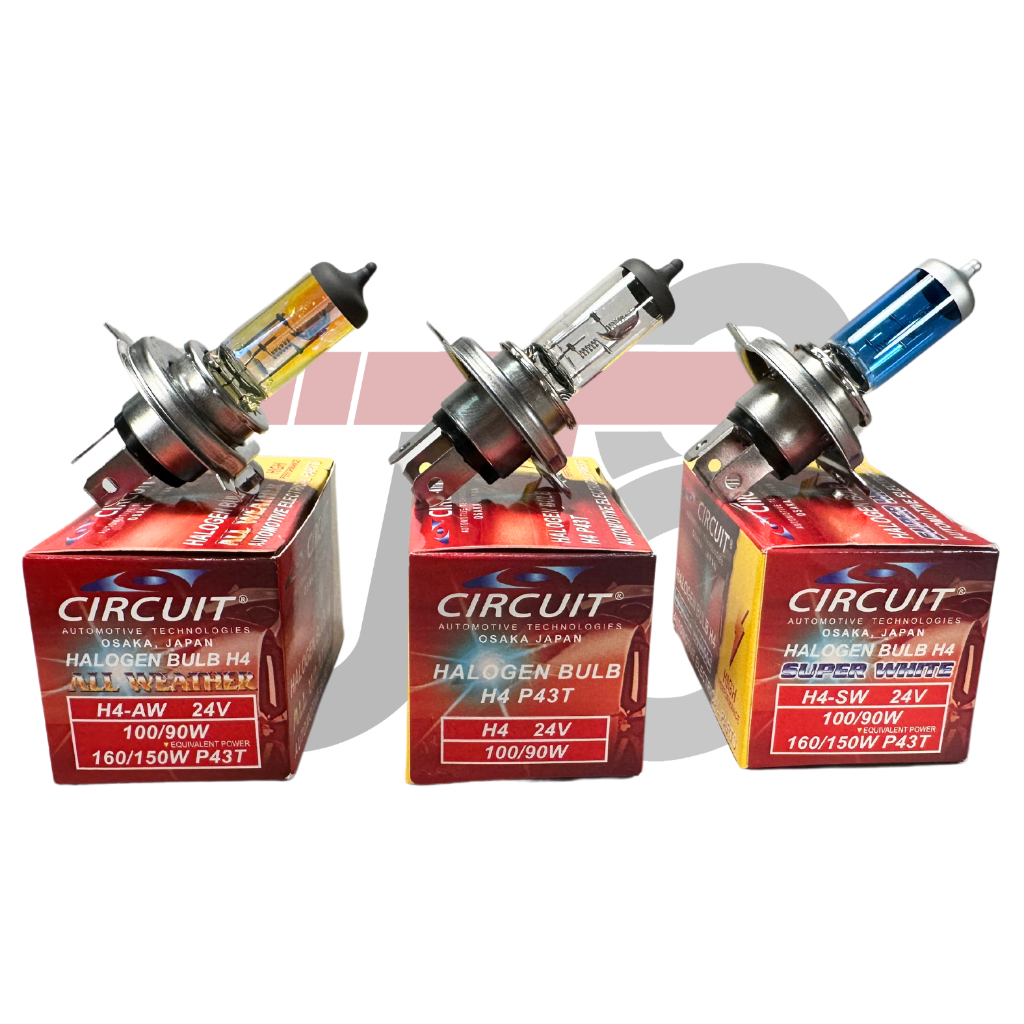 CIRCUIT Halogen Bulb H4 100/90W 24V | Shopee Philippines