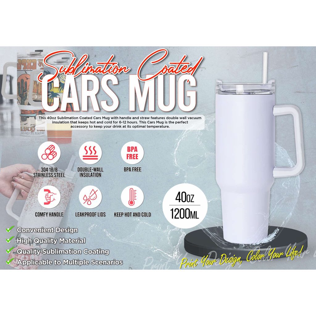 Sublimation Coated Cars Mug , Tumbler, Jug 40oz(1200ml) | Shopee ...