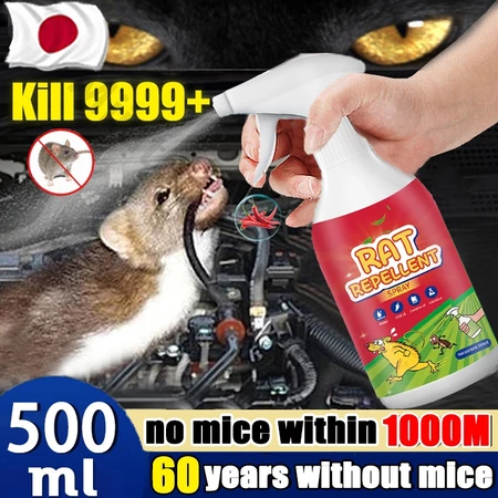 Rat Killer Spray Mouse against 30 types of Mice Poison Killer Repellent ...