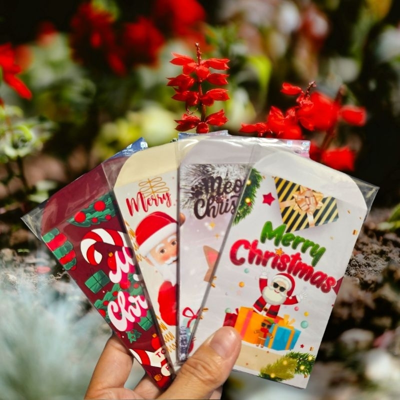 PERSONALIZE CHRISTMAS MONEY ENVELOPE (ANGPAO small 10pcs) | Shopee ...