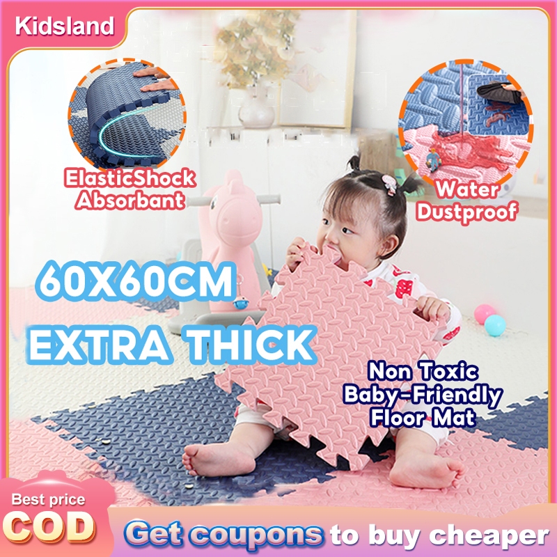 4in1 Big Size 60cm X 60cm Puzzle Mats Kids Cold Proof Foam Floor Mat ...