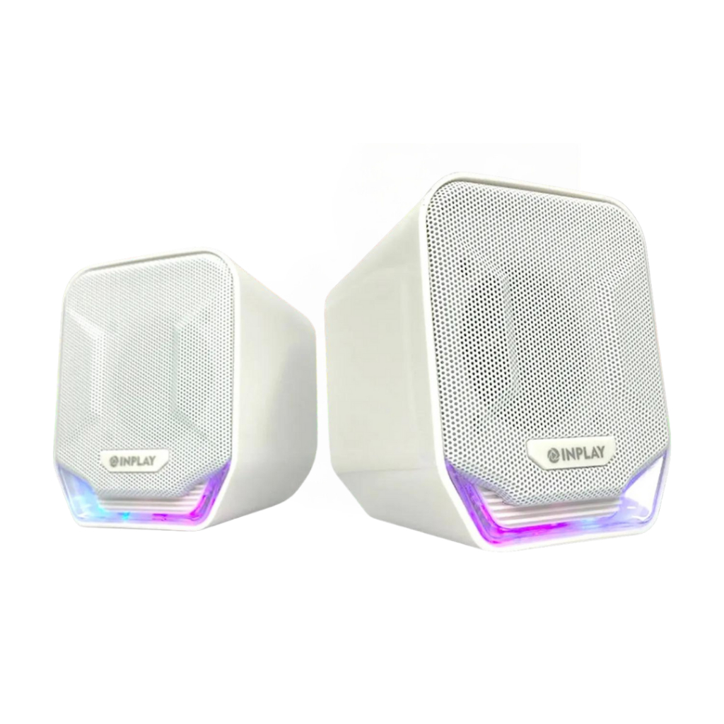 INPLAY MS003 MOBILE GAMING AND MUSIC WHITE USB SPEAKER | Shopee Philippines