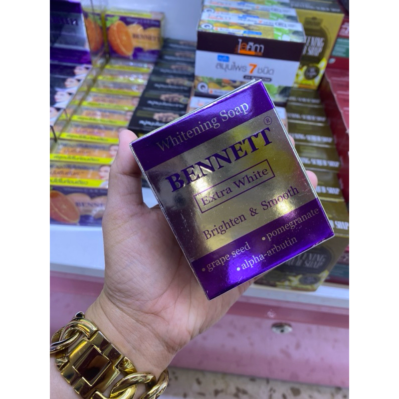 BENNETT Extra White Whitening Soap 130g thai products | Shopee Philippines