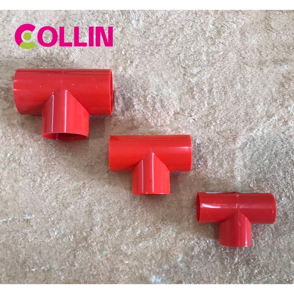 PVC ORANGE ELECTRICAL TEE PVC ORANGE FITTINGS 1/2 3/4 1 | Shopee ...