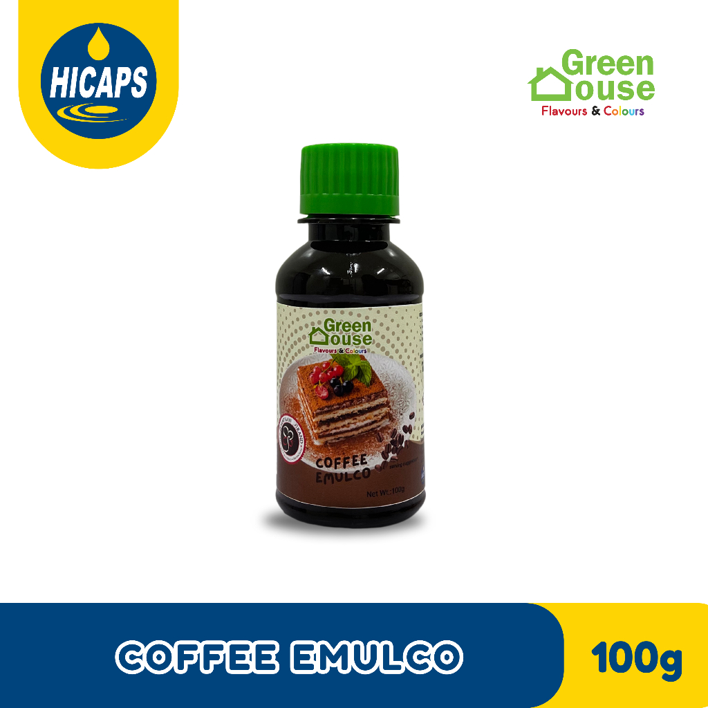 Hicaps Green House Coffee Emulco 100g (Flavor And Color) | Shopee ...