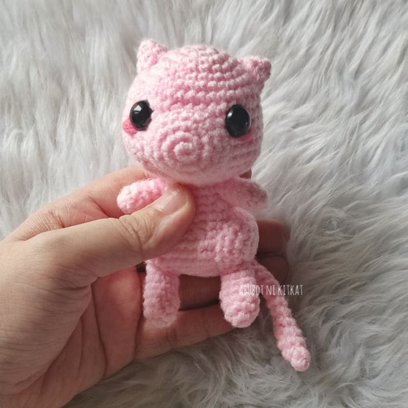 Legendary Pokemon Mew and Mewtwo Plushie • Handmade Amigurumi Pokemons ...