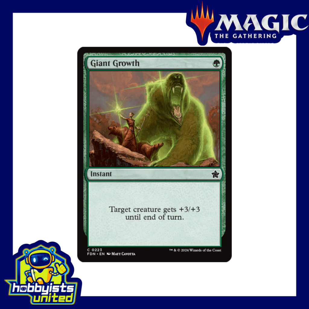 Giant Growth - Magic: The Gathering (Foundations) | Shopee Philippines