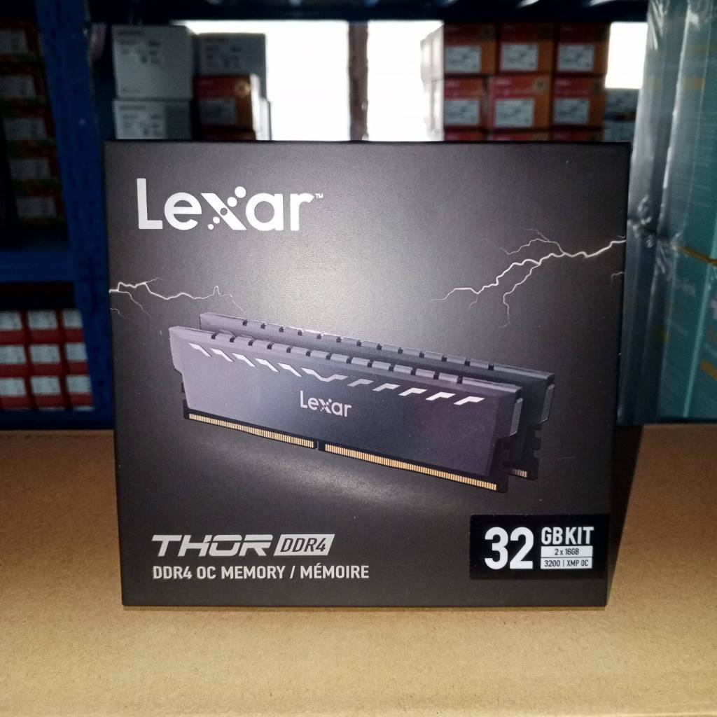 (NEW) LEXAR THOR 32GB KIT (16GBX2) 3200MHZ DDR4 | Shopee Philippines