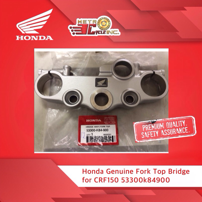 Honda Genuine Fork Top Bridge for CRF150 53300k84900 | Shopee Philippines