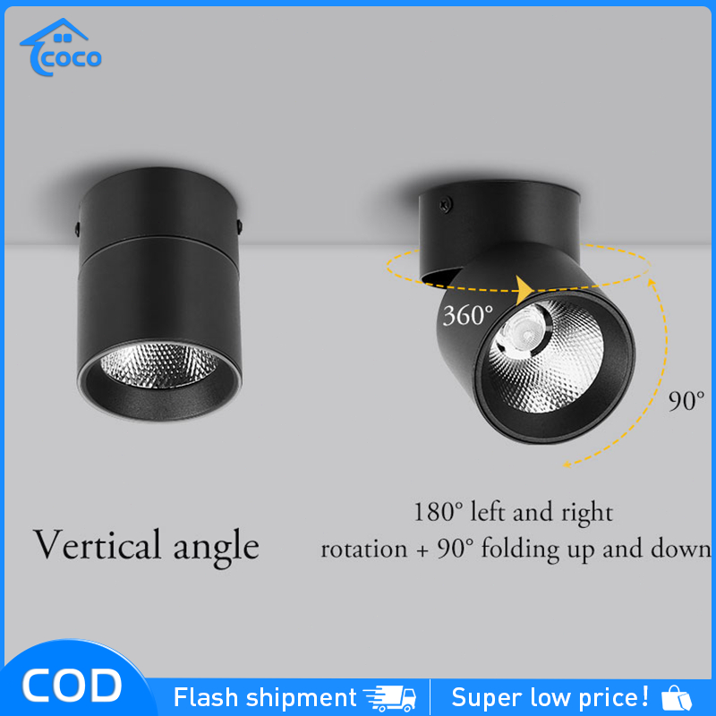 Foldable Downlight 3Colors Pin Light Ceiling Lamp Surface Mounted ...