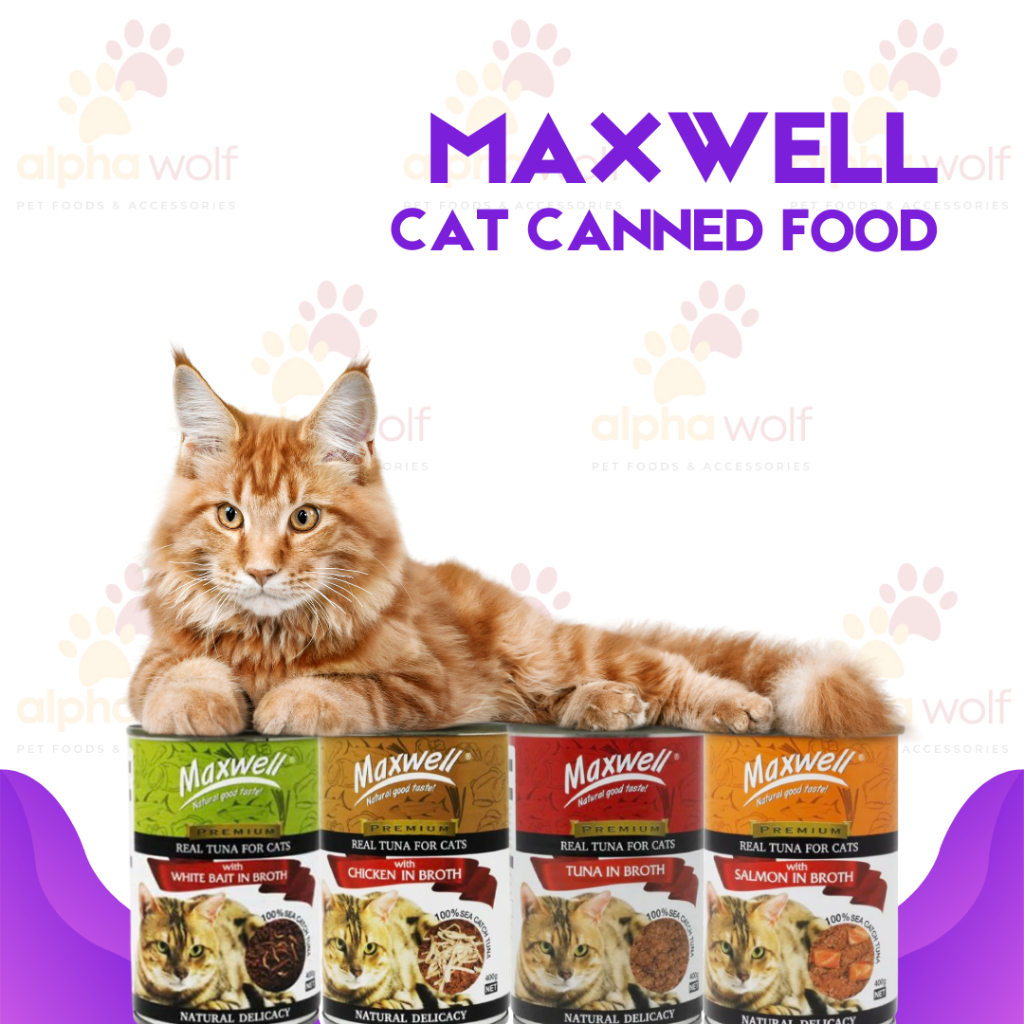 Maxwell Premium Real Tuna Canned Cat Food 400g | Shopee Philippines