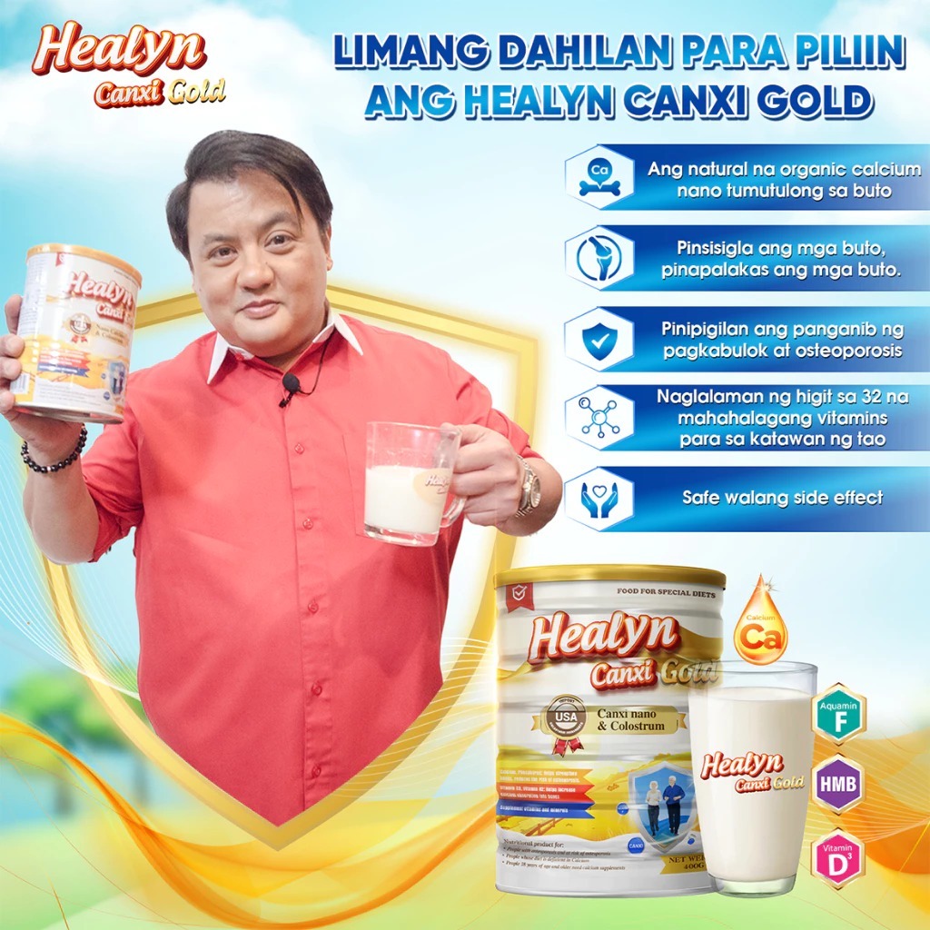 Healyn Canxi Gold 400G | Colostrum at Nano Calcium Mabuti para sa ...