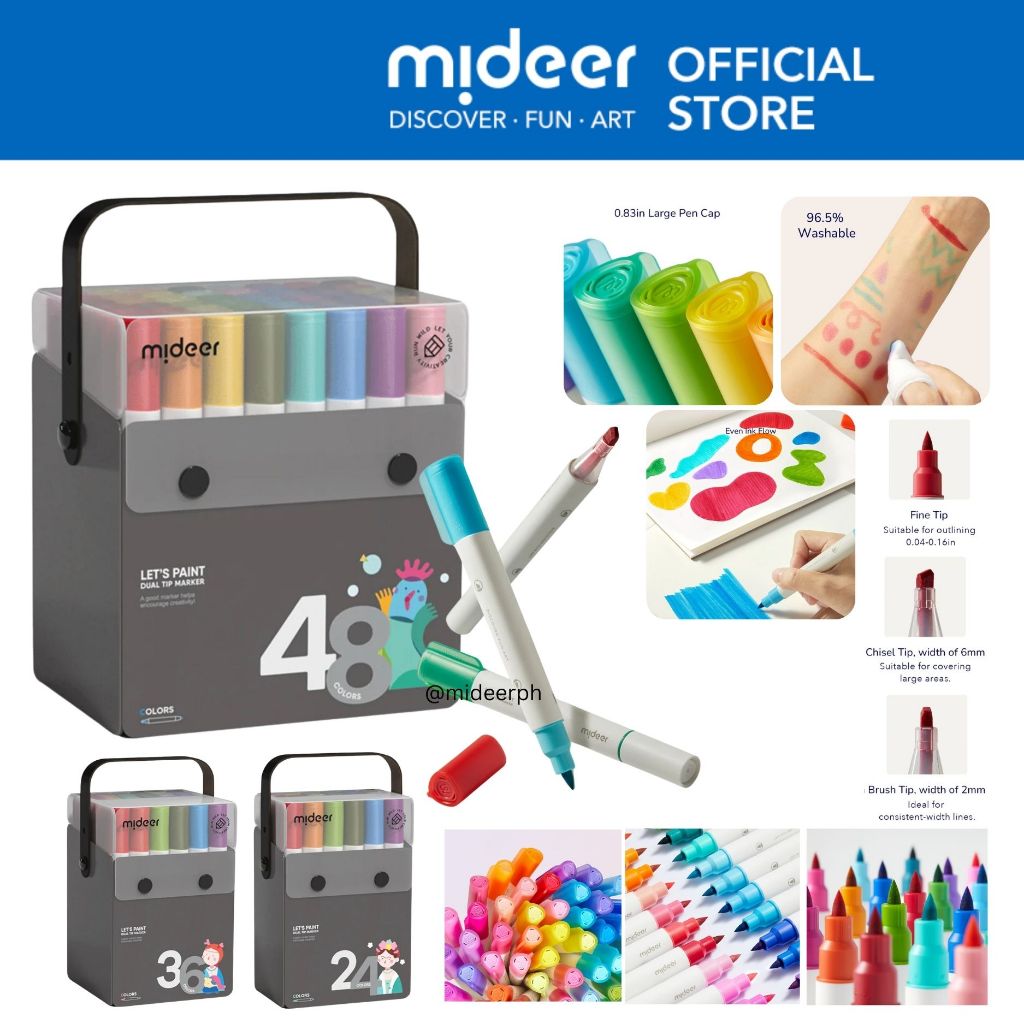 Mideer Translucent Dual Tip Markers by Mideer | Shopee Philippines