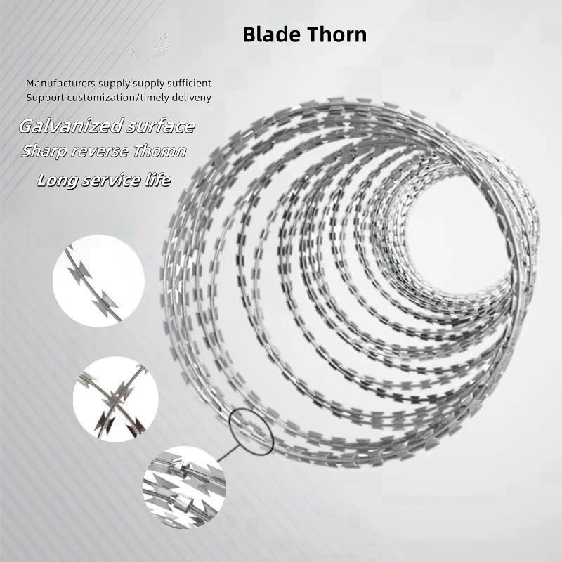 10 METERS COMBAT WIRE /ANTI-THEFT / MILITARY BARBED WIRE/SECURITY WIRE ...