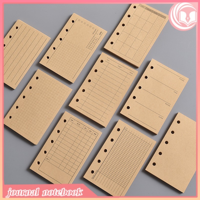 Blank paper loose-leaf refiller paper blank kraft paper notebook ...
