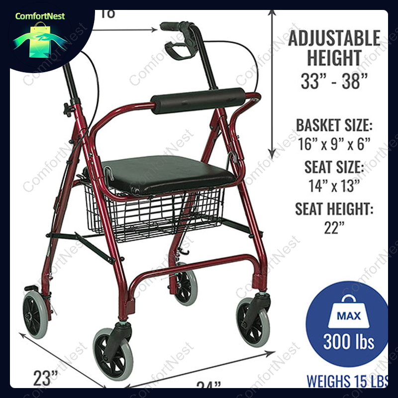 ComfortNest Foldable Wheelchair Foot Rest For Adult Portable Medical ...