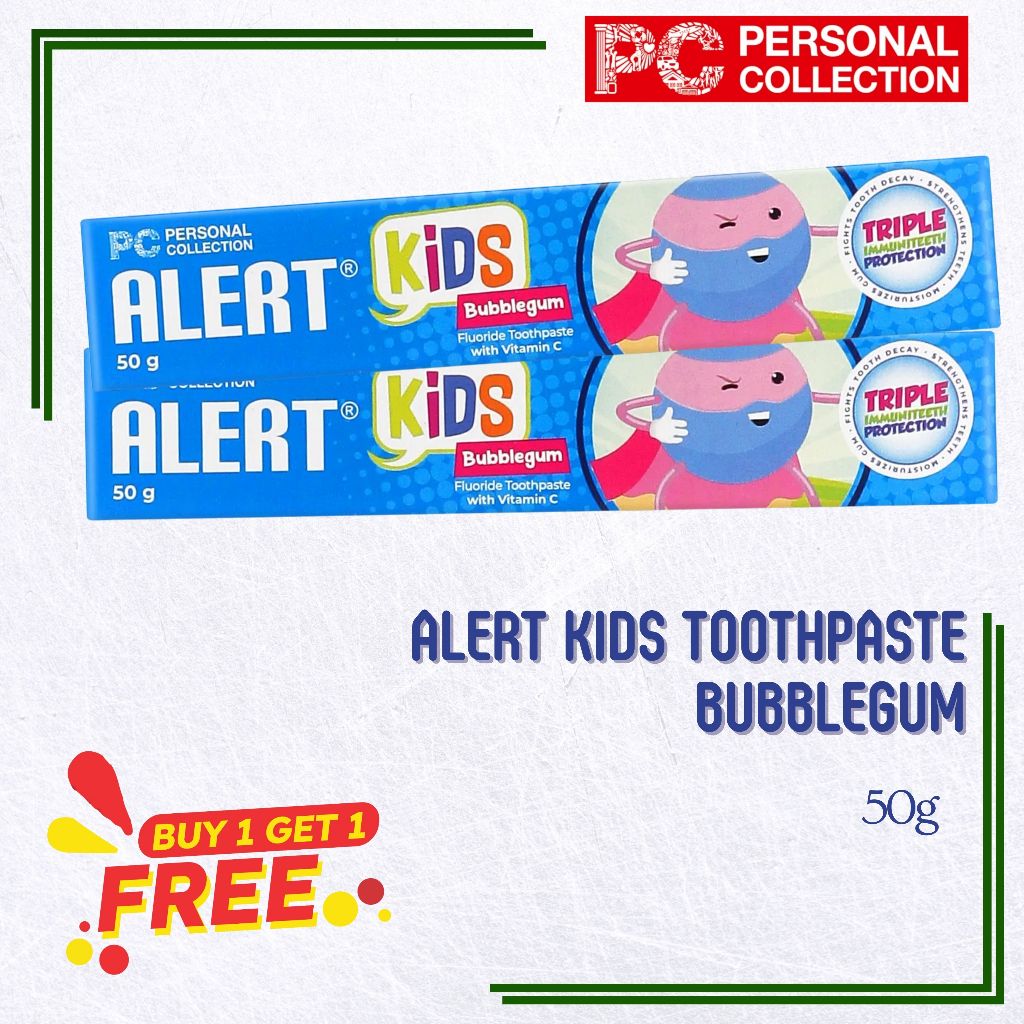 PERSONAL COLLECTION Buy1 take 1 Alert Kids Toothpaste Bubble Gum 50g ...