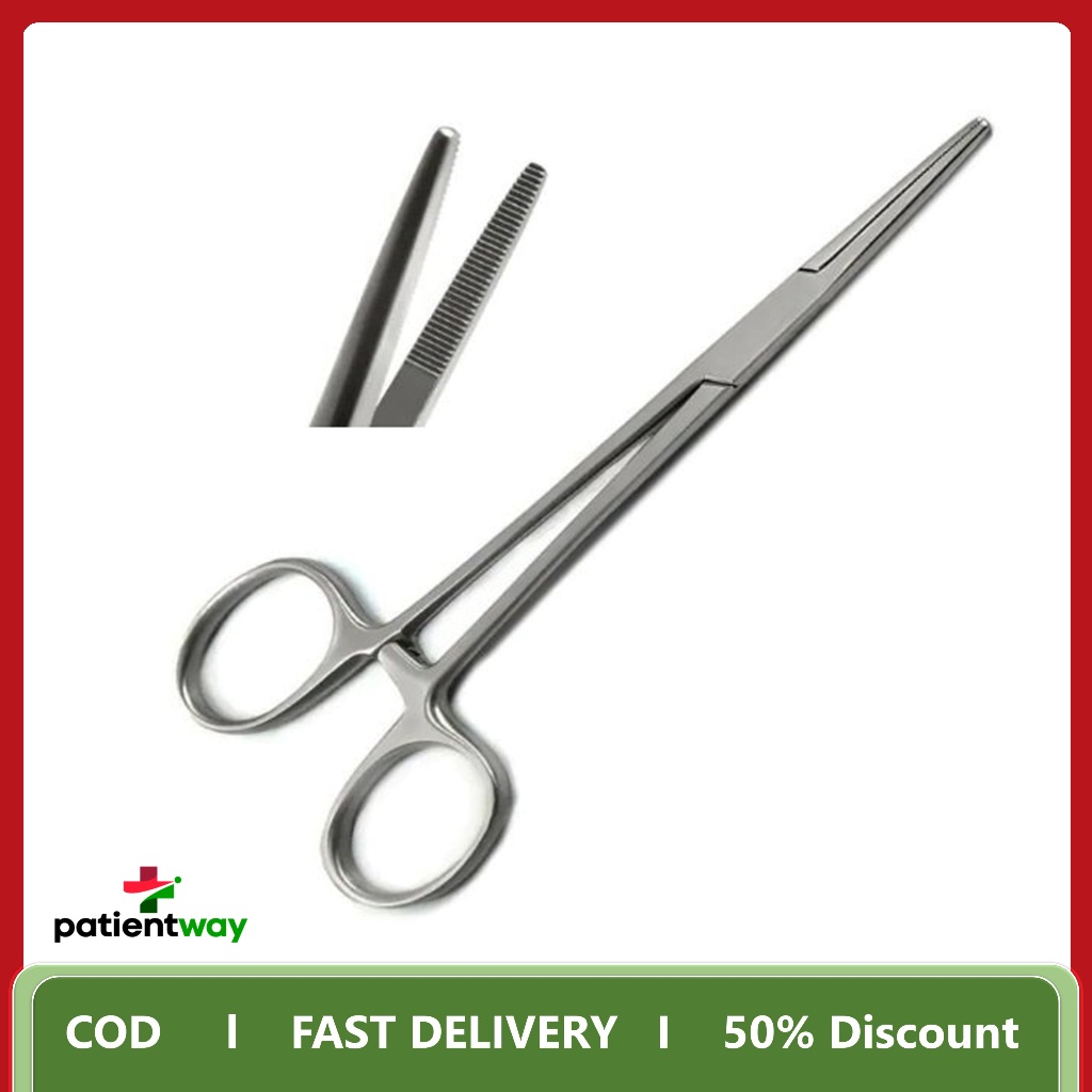 Kelly Forceps Straight and Kelly Forceps Curved Size 5 1/2" Secheron ...